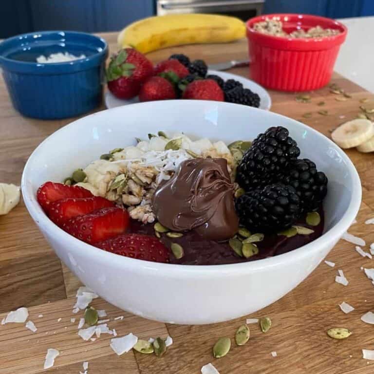 Decadent Nutella Acai Bowl With Banana Recipe